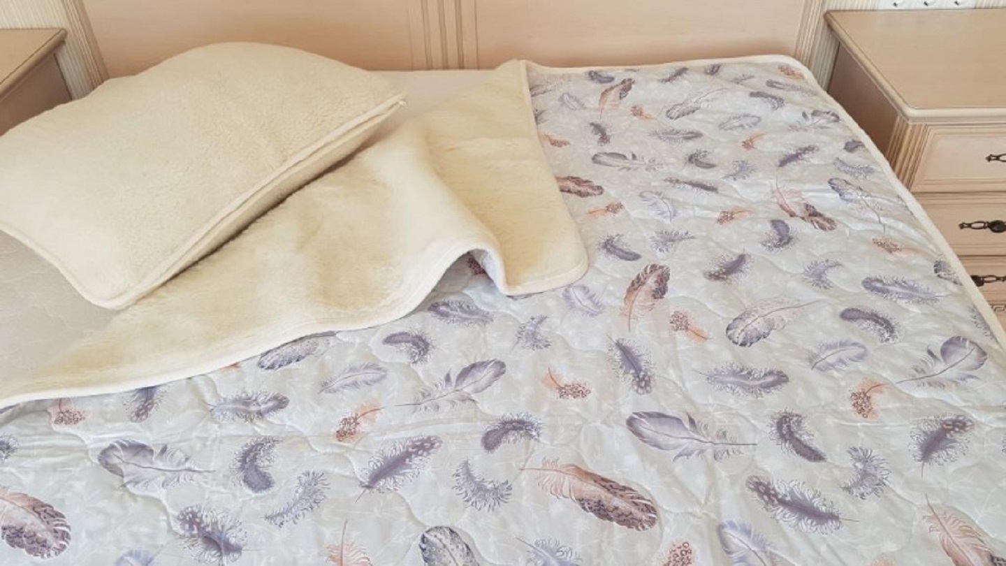 Купить одеяло тёплое magic wool "локон-пёрышки" шерсть мериноса ...